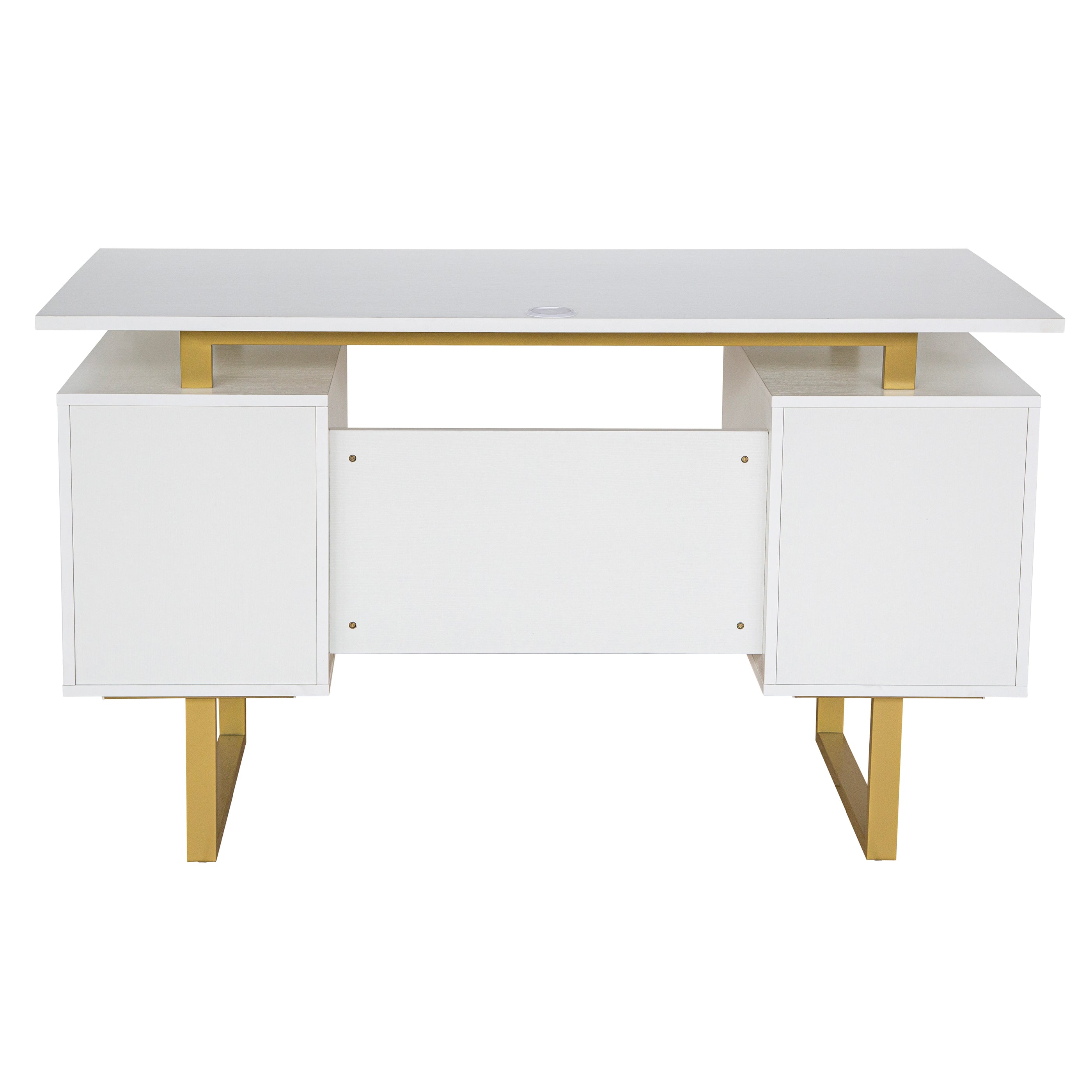 Techni Mobili Modern Office Desk with Storage - Elegant Grey — Shopango.com