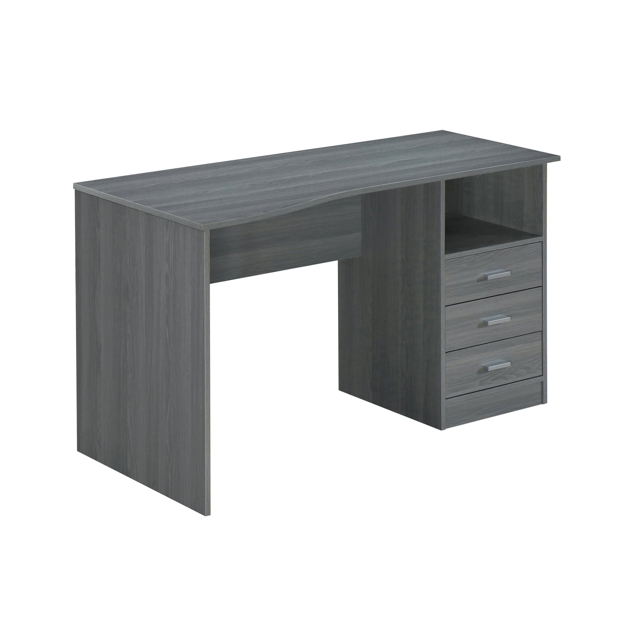 Techni Mobili Modern Computer Desk w/ Drawers - Grey/Brown SHOP NOW ...