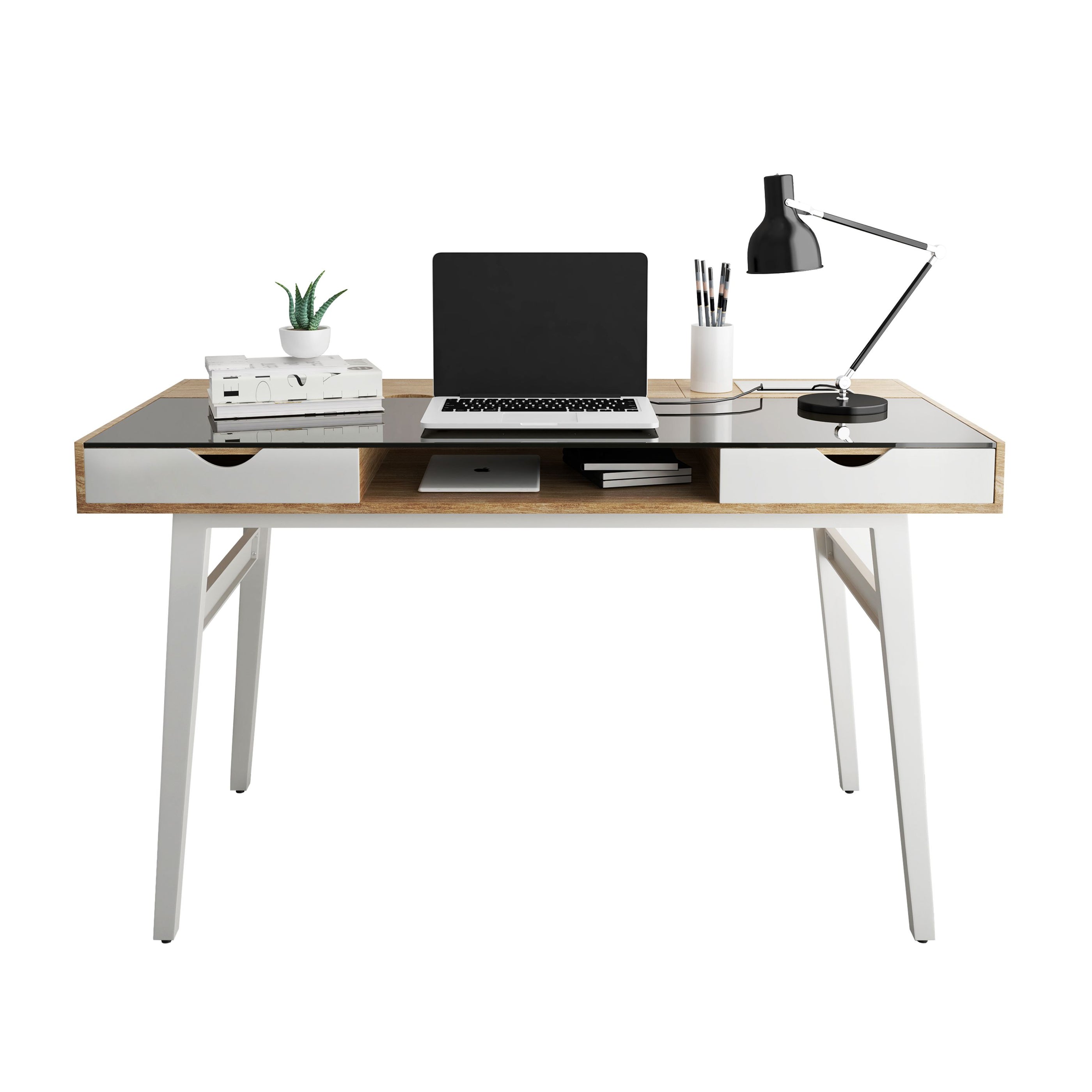 Techni Mobili Modern (2-Drawer) Computer Desk — Shopango.com